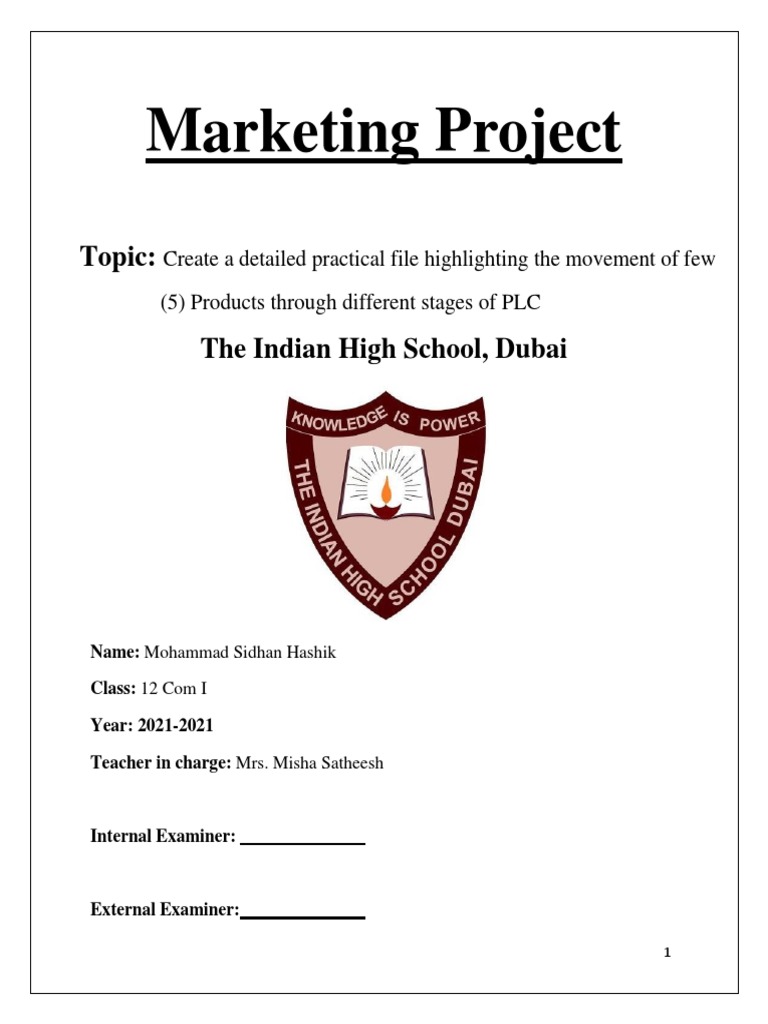 Marketing Project Finalindex | PDF | Marketing | Business Economics