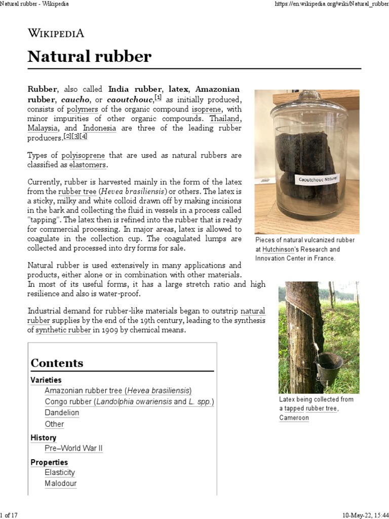 Natural Rubber | PDF | Natural Rubber | Materials