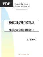 Cours 4 - Méthode de Simplexe | PDF | Optimisation linéaire | Programmation informatique
