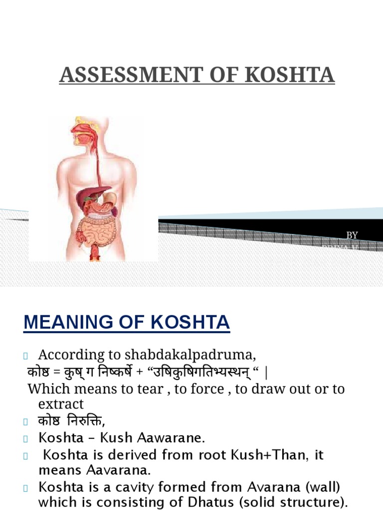 Importance of Koshta in Ayurveda | PDF | Ayurveda | Gastrointestinal Tract