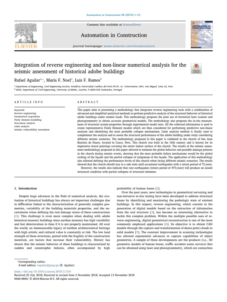 Automation in Construction | PDF | 3 D Computer Graphics | Finite ...