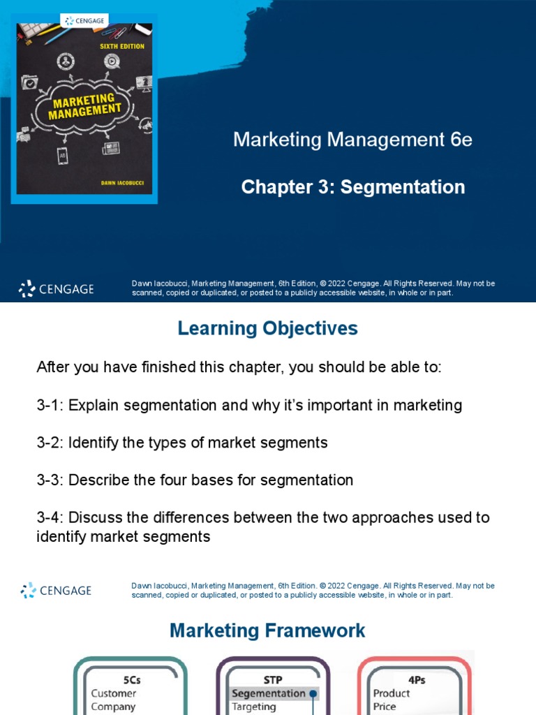 Marketing Management 6e: Chapter 3: Segmentation | PDF | Market ...