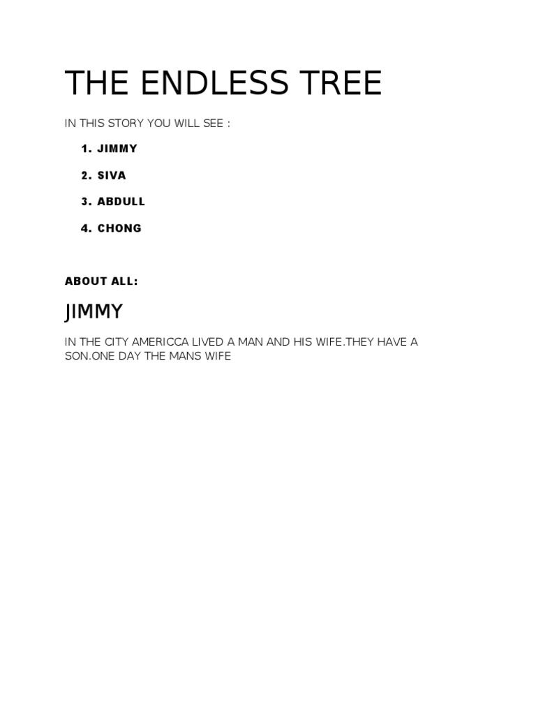 The Endless Tree | PDF