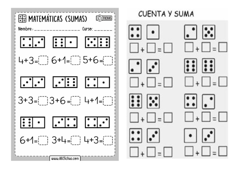 Sumas Hasta 10 | PDF