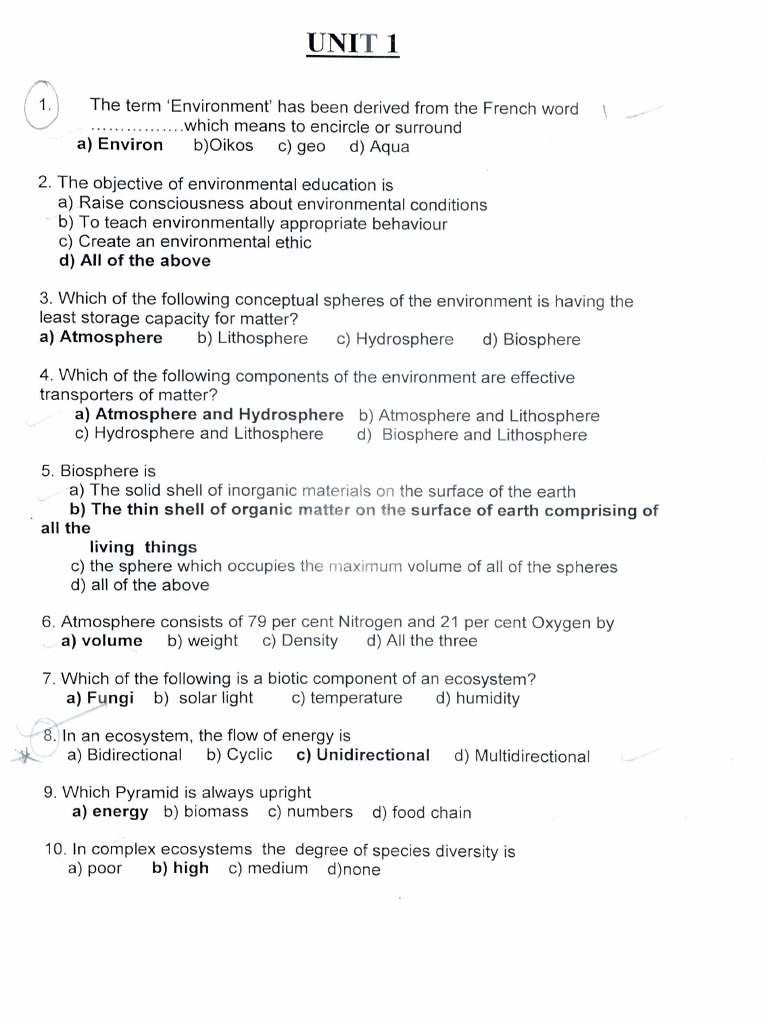 Evs Question Bank New | Download Free PDF | Ecosystem | Soil