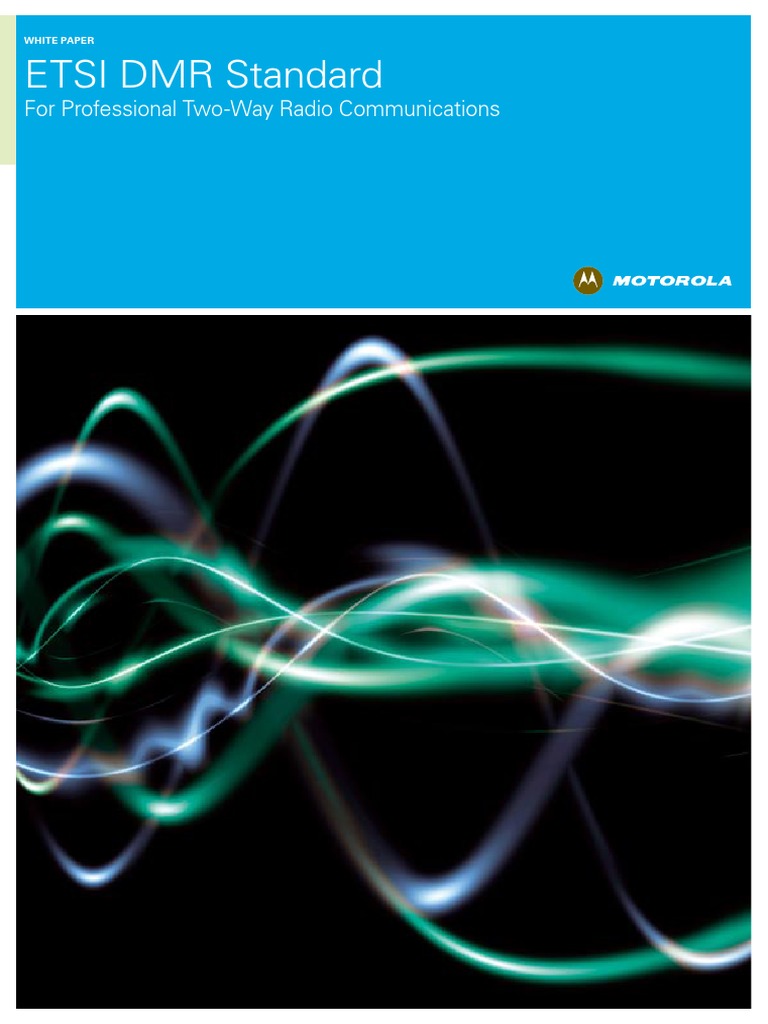 ETSI DMR Standard: For Professional Two-Way Radio Communications | PDF ...