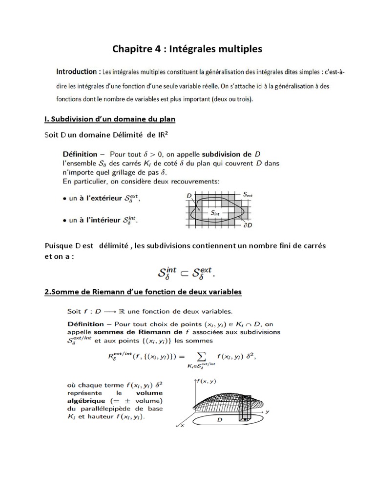 Intégrales doubles et changement de variable | PDF