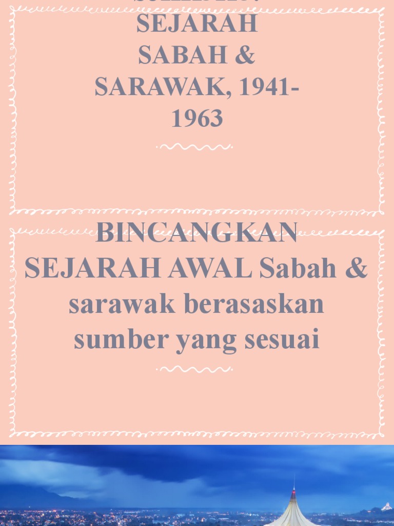 Tutorial M1 Sejarah Awal Sabah & Sarawak | PDF