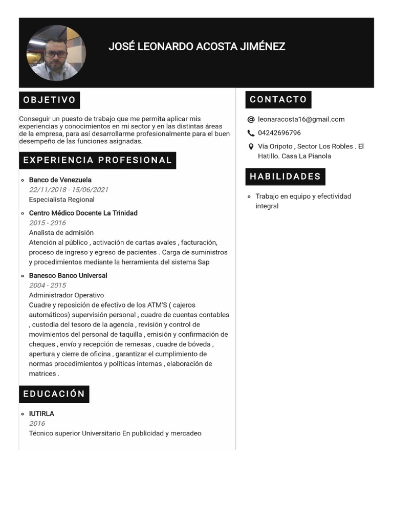 Currículum de Leo | PDF