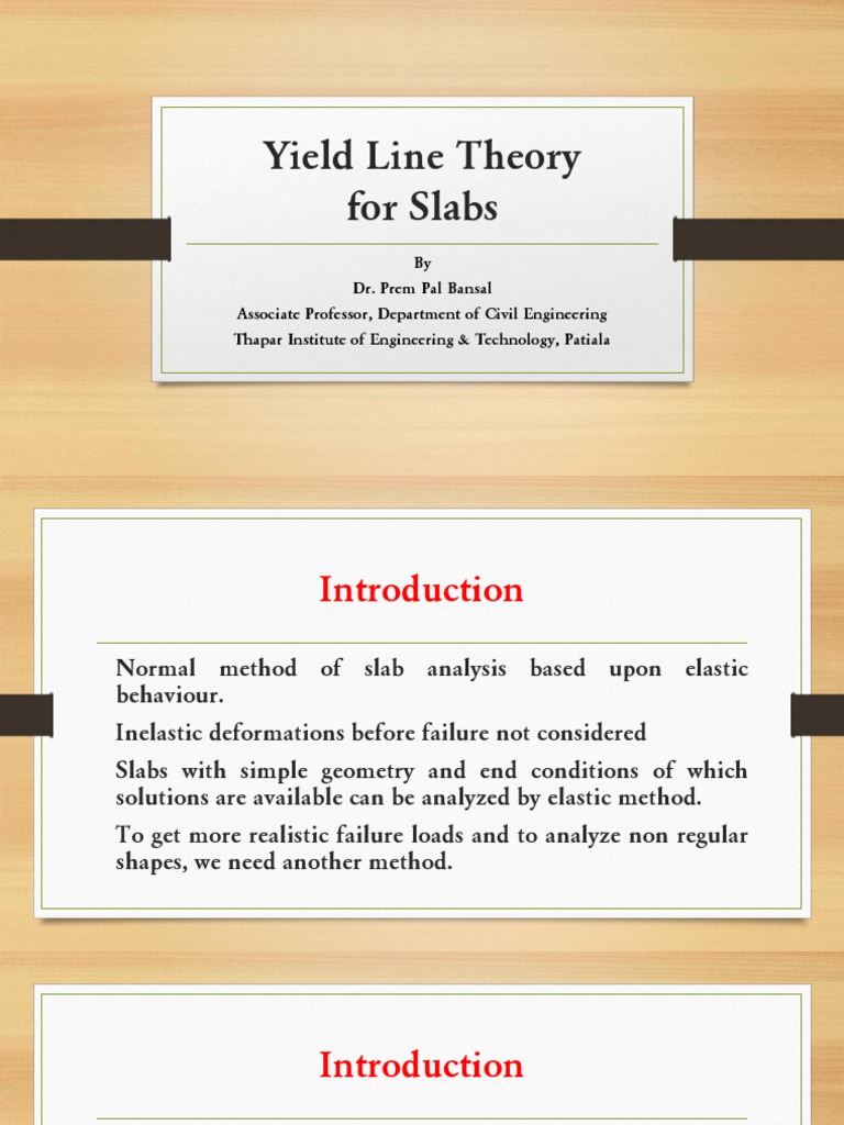 Yield Line Theory STR | Download Free PDF | Fracture | Yield (Engineering)