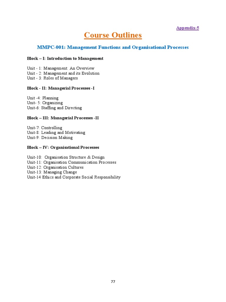 MBA SYLLABUS (First Year) 2022 | PDF | Human Resource Management ...