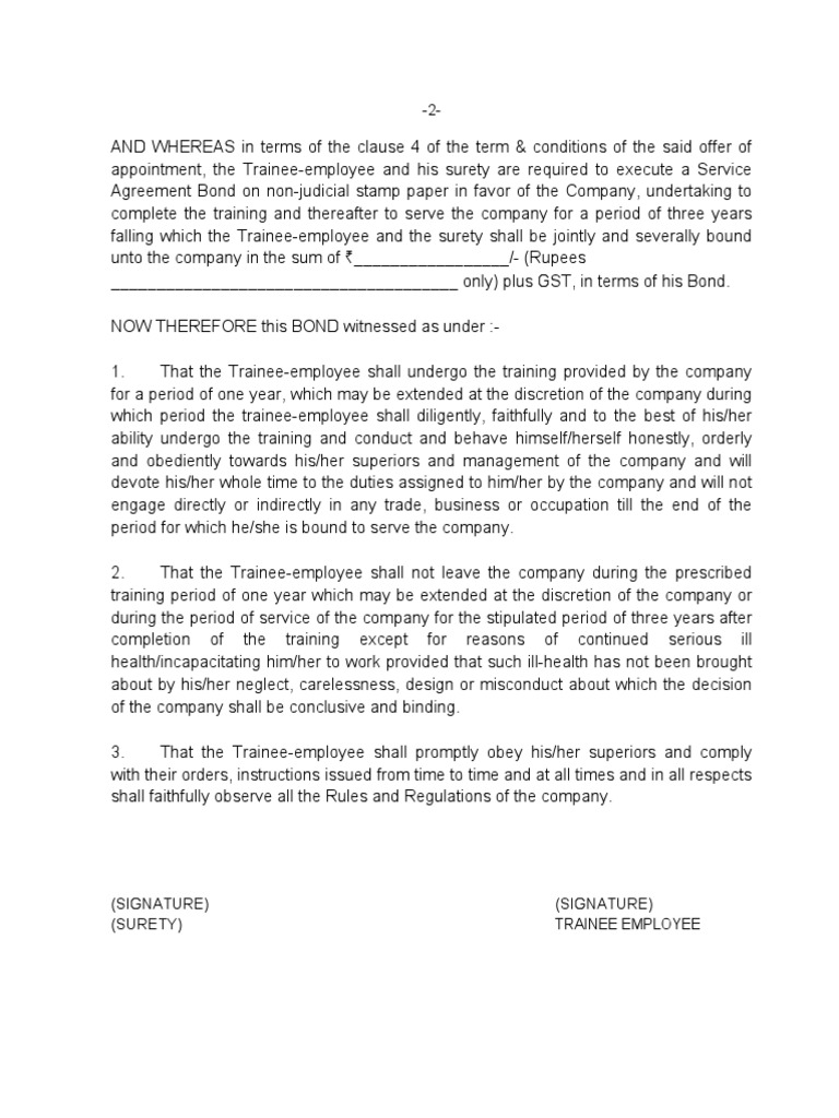 Annexure IV Bond-Pg 2-8 | Download Free PDF | Surety | Expense