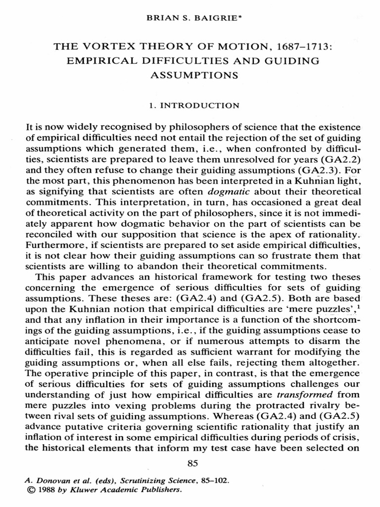The Vortex Theoryof Planetary Motions | PDF