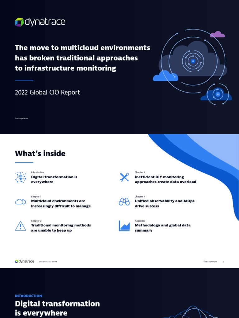 2022 Global Cio Report Dynatrace | PDF
