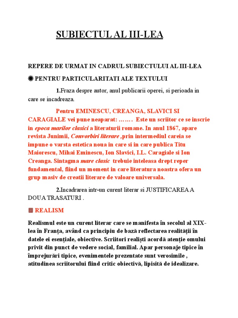 Portofoliu Bac Romana PDF | PDF