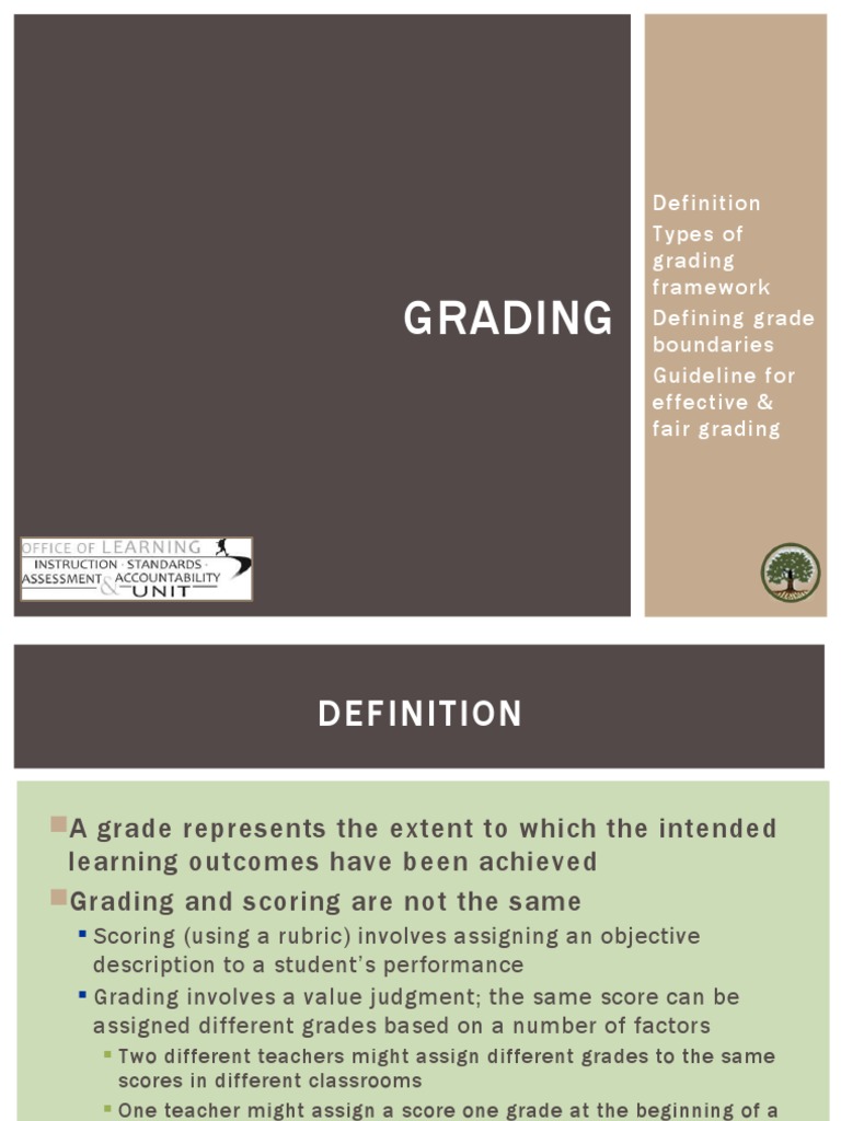 Types of Grading Frameworks | PDF | Educational Assessment | Rubric ...