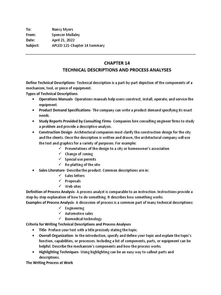 Chapter 14 Summary | PDF