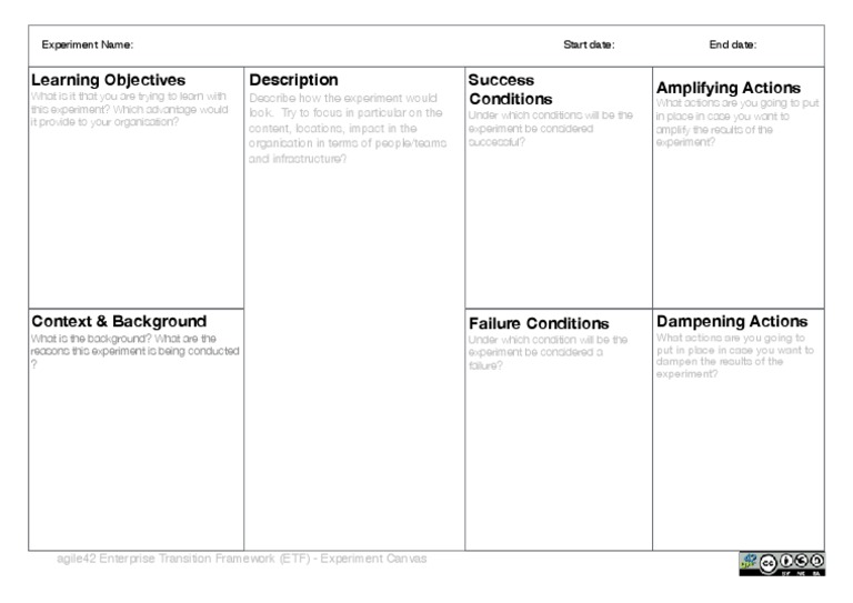 Experiment Canvas | PDF