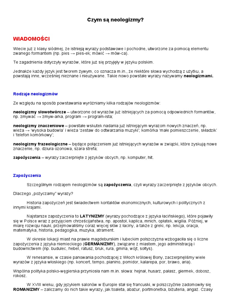 NEOLOGIZMY | PDF