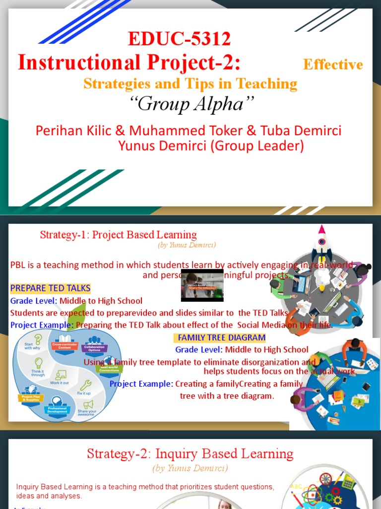 Effective Teaching Strategies for Students | PDF | Project Based ...
