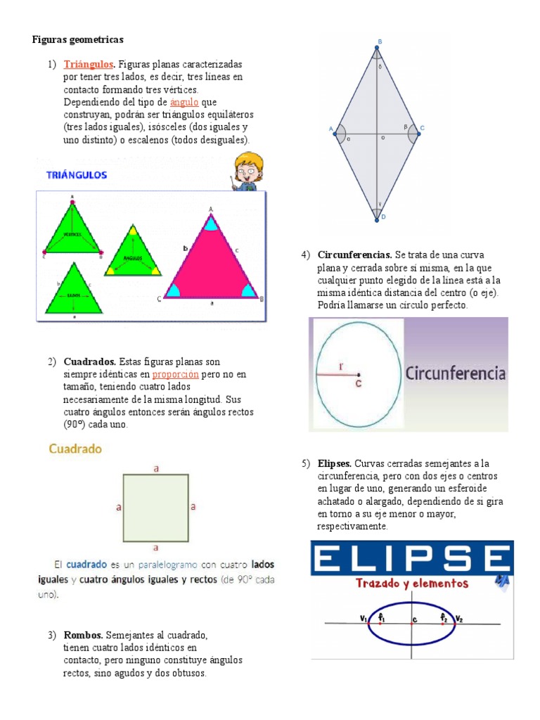 Figuras Geometricas | PDF | Rectángulo | Triángulo