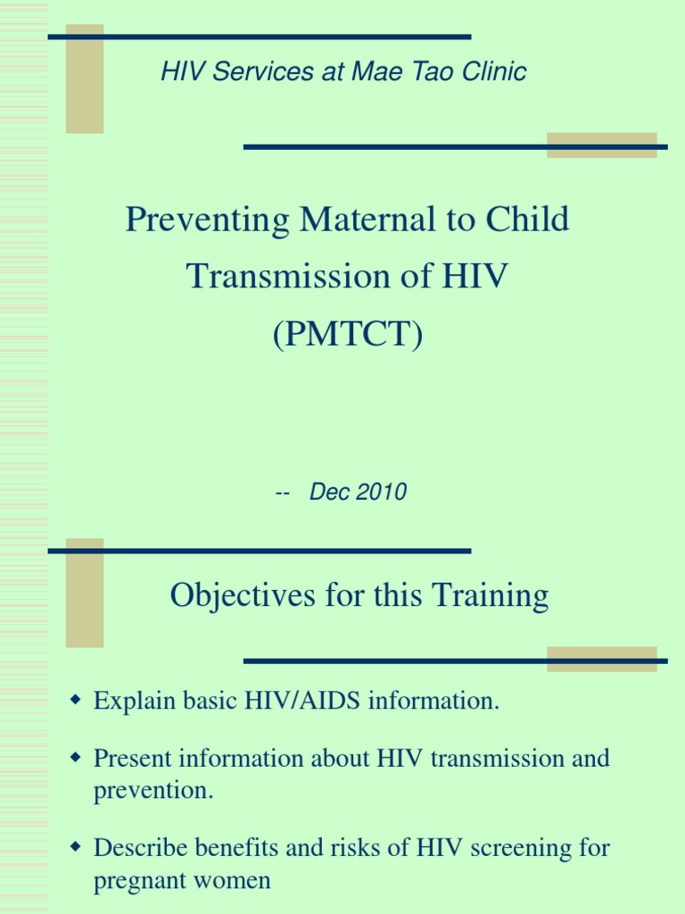 Preventing Maternal To Child Transmission of HIV (PMTCT) : HIV Services ...