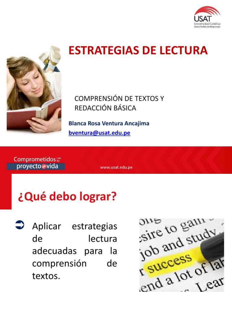 Estrategias de Lectura y Redacción Básica | PDF | Ciencia cognitiva ...