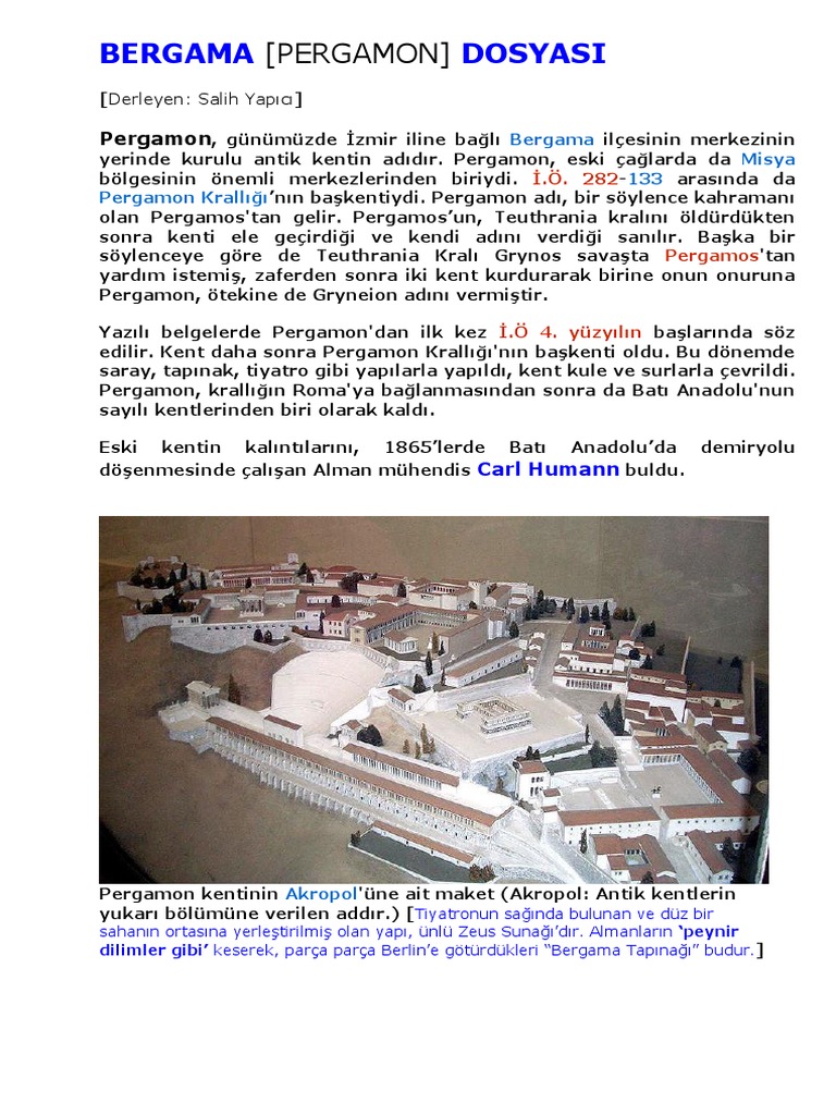 Pergamon Antik Kenti 2 | PDF