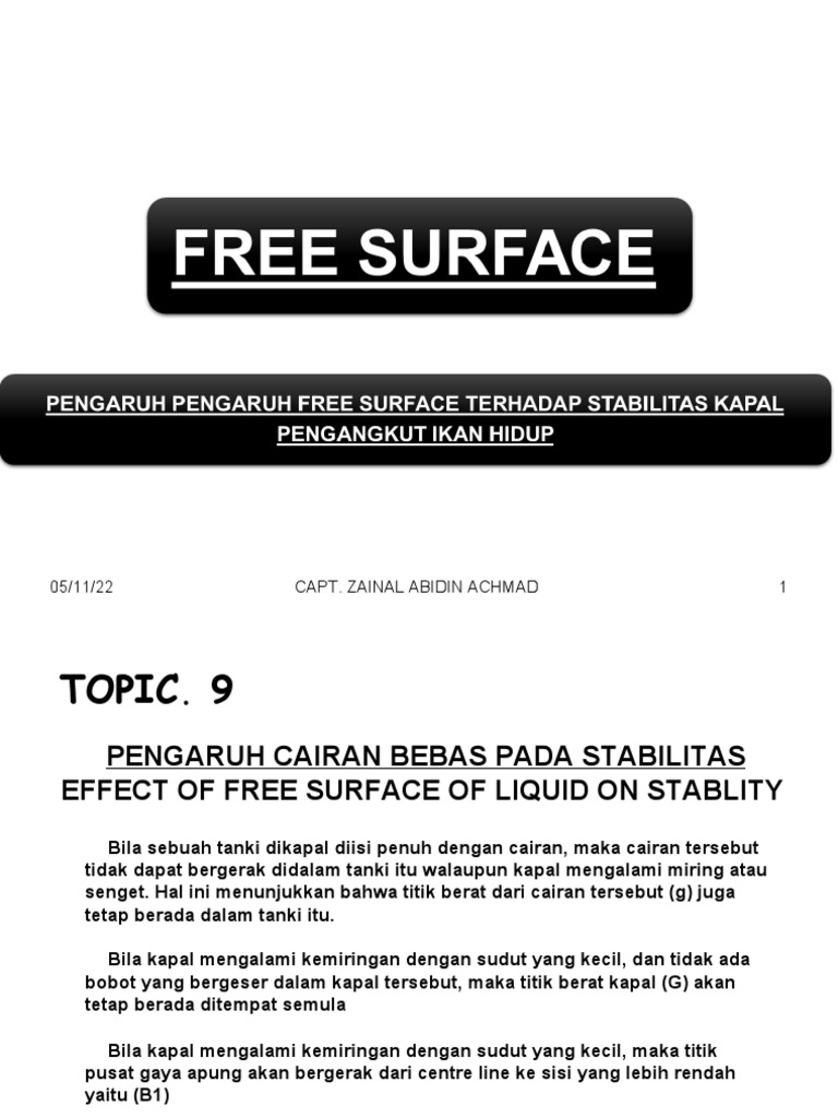 Free Surface Effect To Ships | PDF