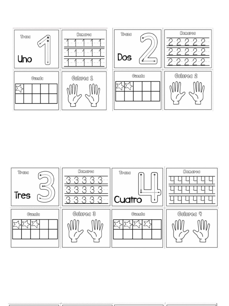 Los Numeros Ficha 2 | PDF