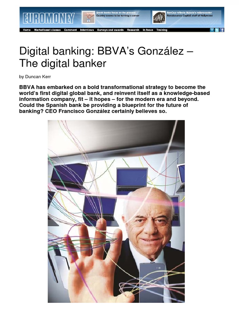 Digital Banking: BBVA's González - The Digital Banker: by Duncan Kerr ...