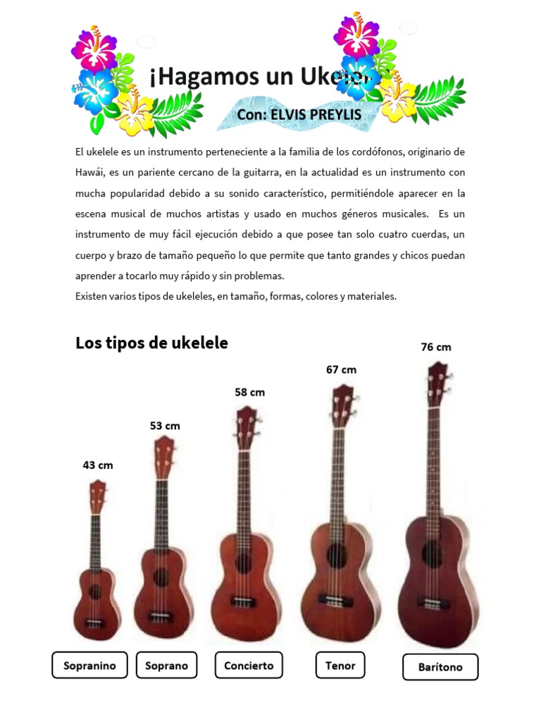 Construcción de un Ukelele Casero | PDF | Guitarras | Harmónica