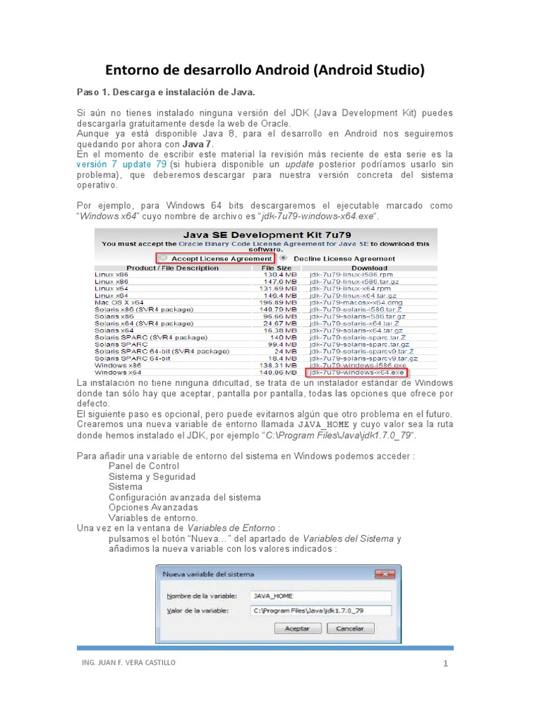 Entorno de Desarrollo Android Studio | PDF | Android (sistema operativo) | Java (lenguaje de ...