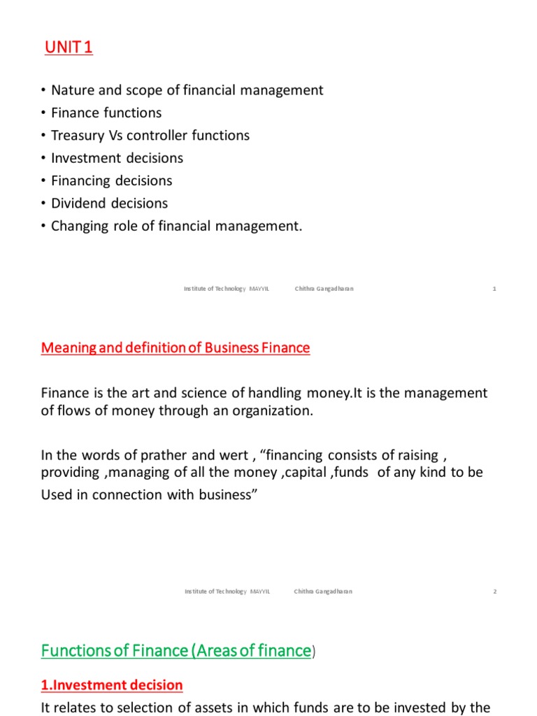 Financial Management 2nd Sem - Module 1 | PDF | Dividend | Profit ...