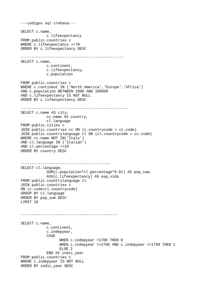 Codigos Ejemplos | PDF
