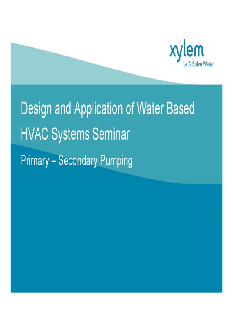 07 Primary Secondary Pumping | PDF | Pump | Boiler