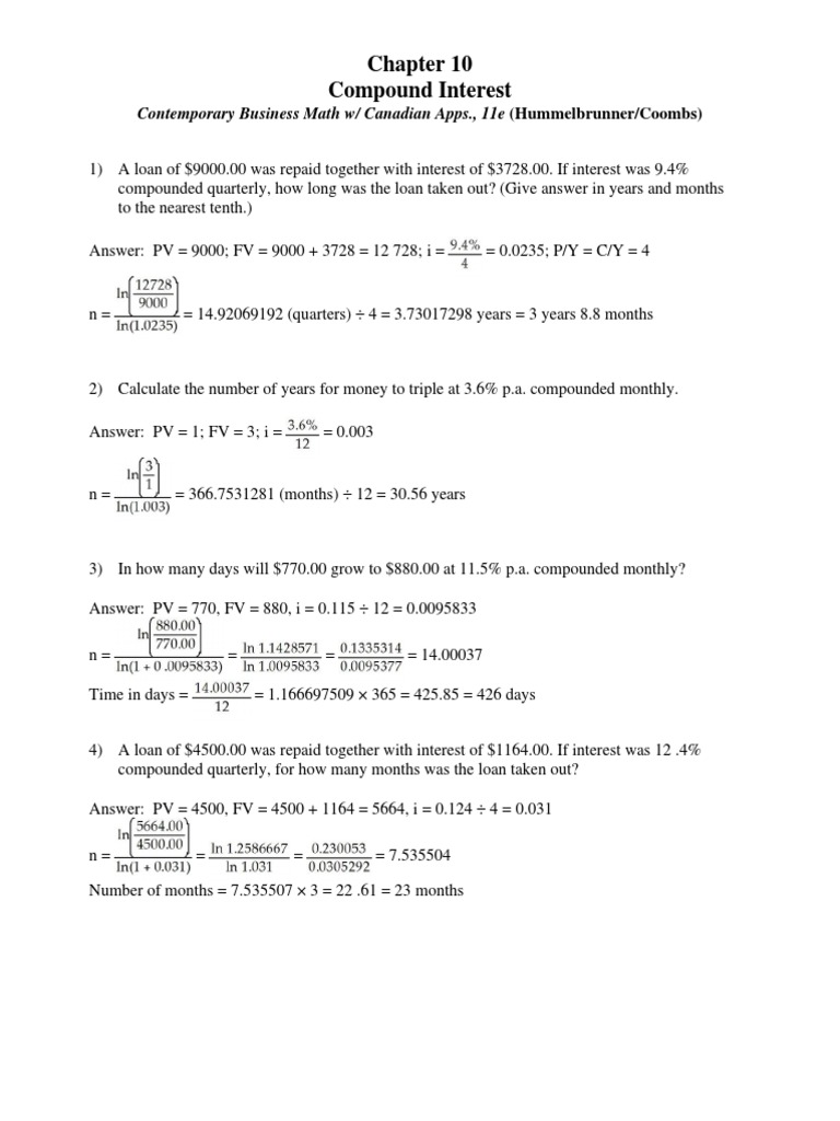 Review - Chapter 10 Questions & Answers | PDF | Interest | Balance Sheet