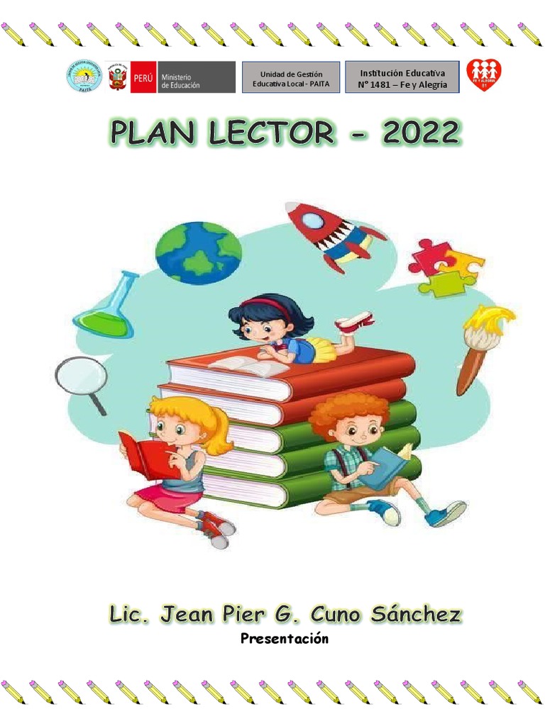 Plan Lector Quinto Grado Pdf Comprensión Lectora Educación Primaria