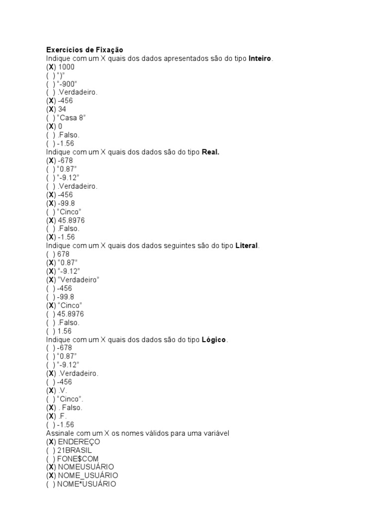 Exercícios De Algoritmos Resolvidos Pdf Fahrenheit Celsius