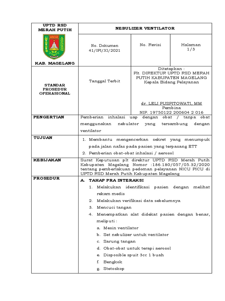 Spo Nebulizer Ventilator | PDF