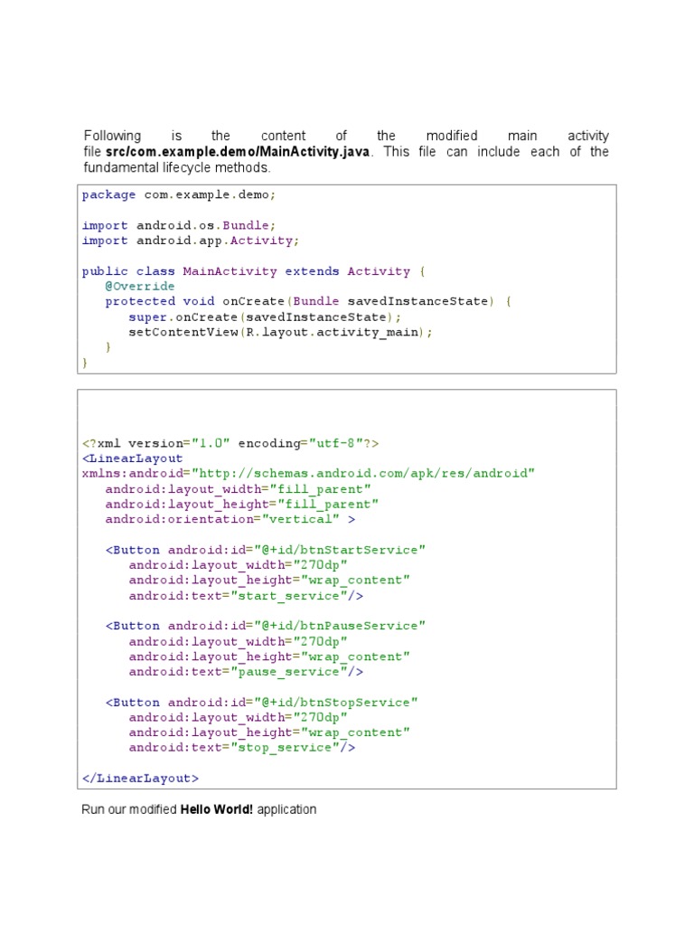 Package Import Import Public Class Extends Protected Void Super | PDF ...
