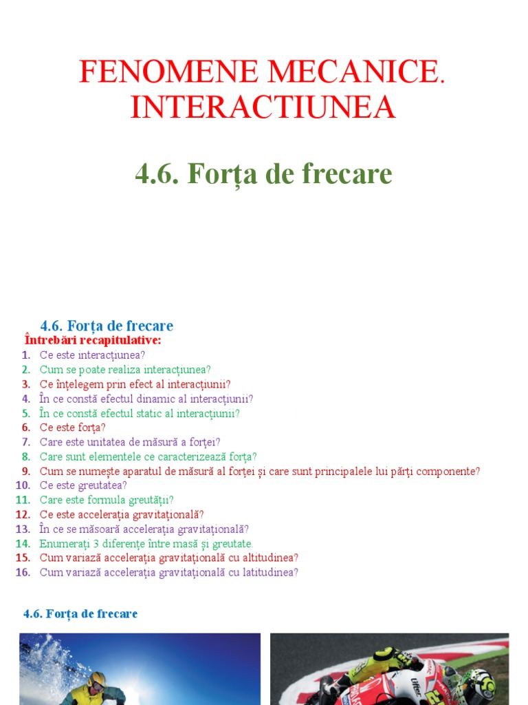 Forta de Frecare | PDF