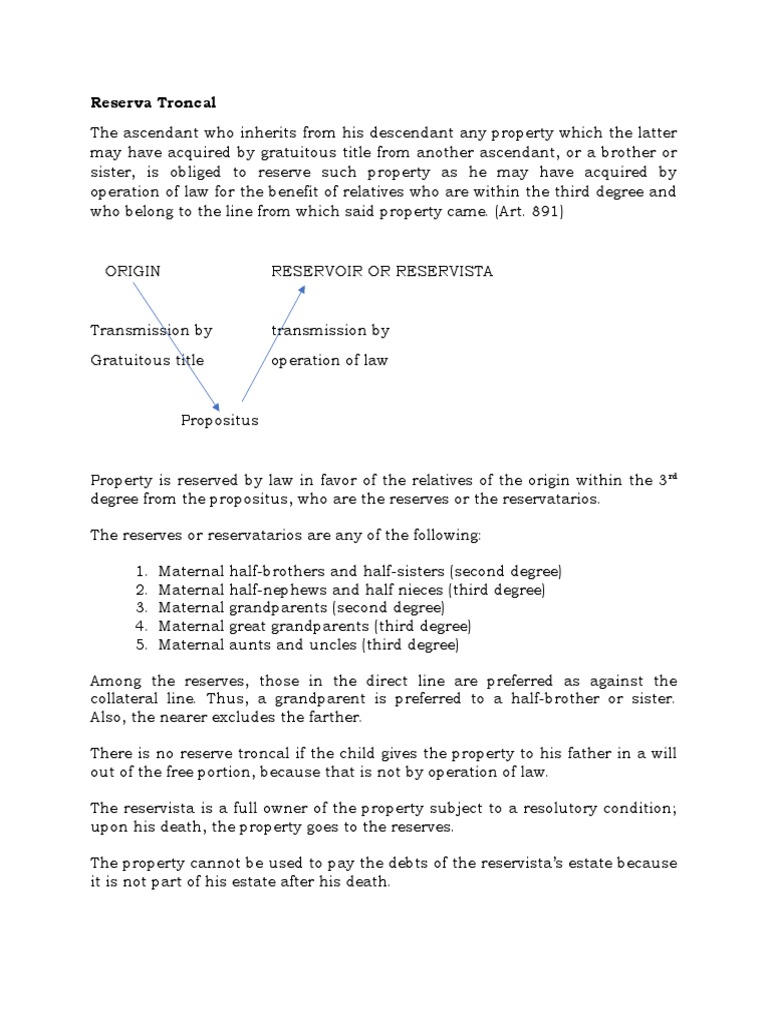 Reserva Troncal | PDF | Property | Private Law