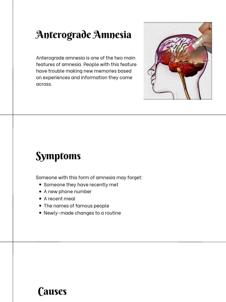 Anterograde Amnesia | PDF | Science & Mathematics
