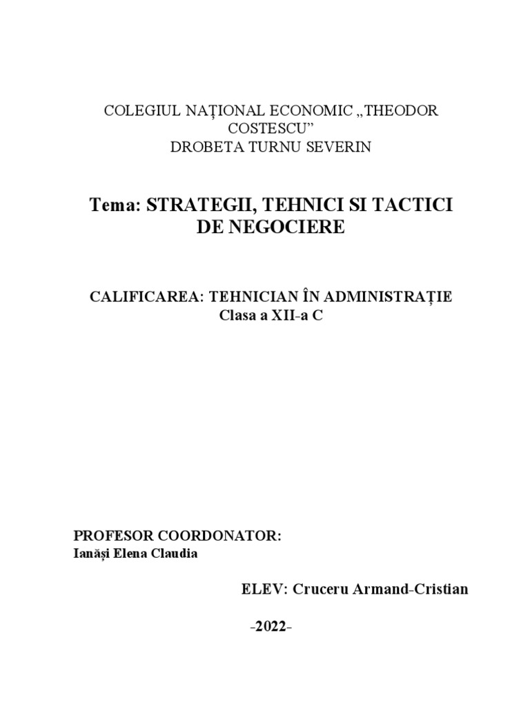 Atestat Armand. | PDF