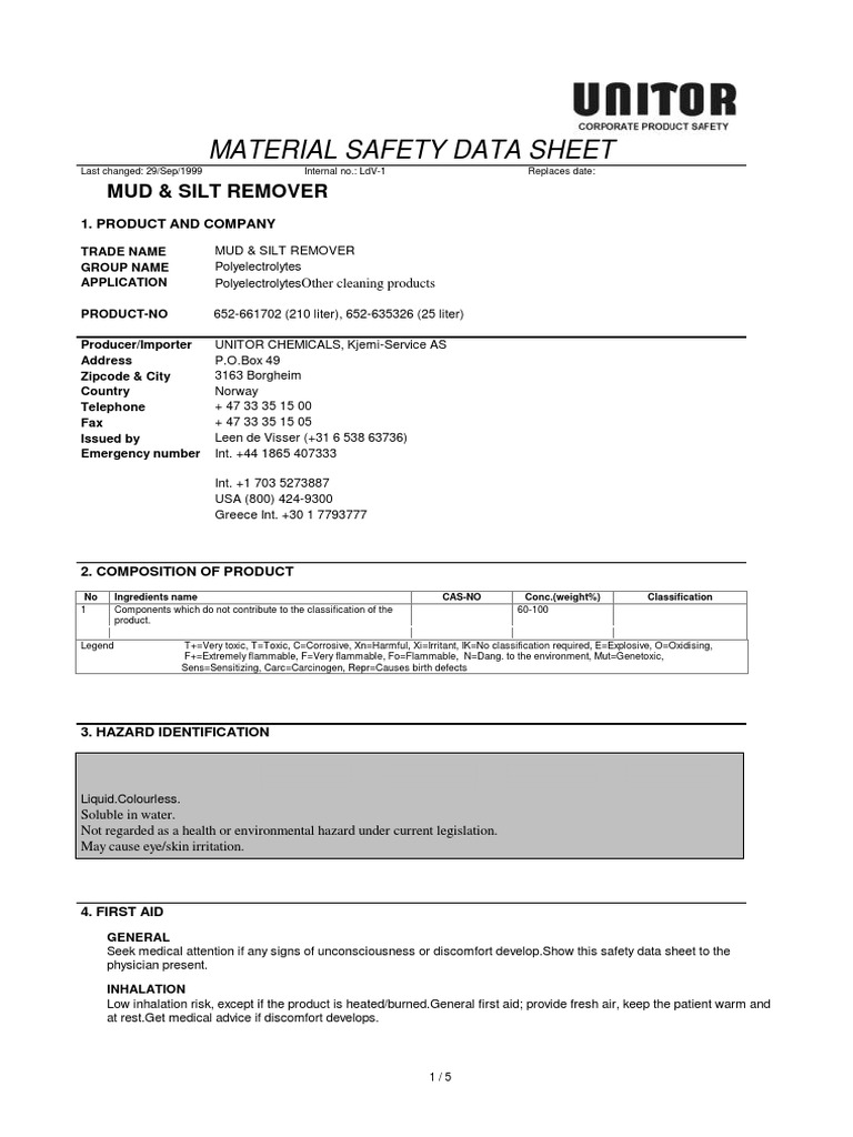 Mud & Silt Remover | PDF | Firefighting | Water