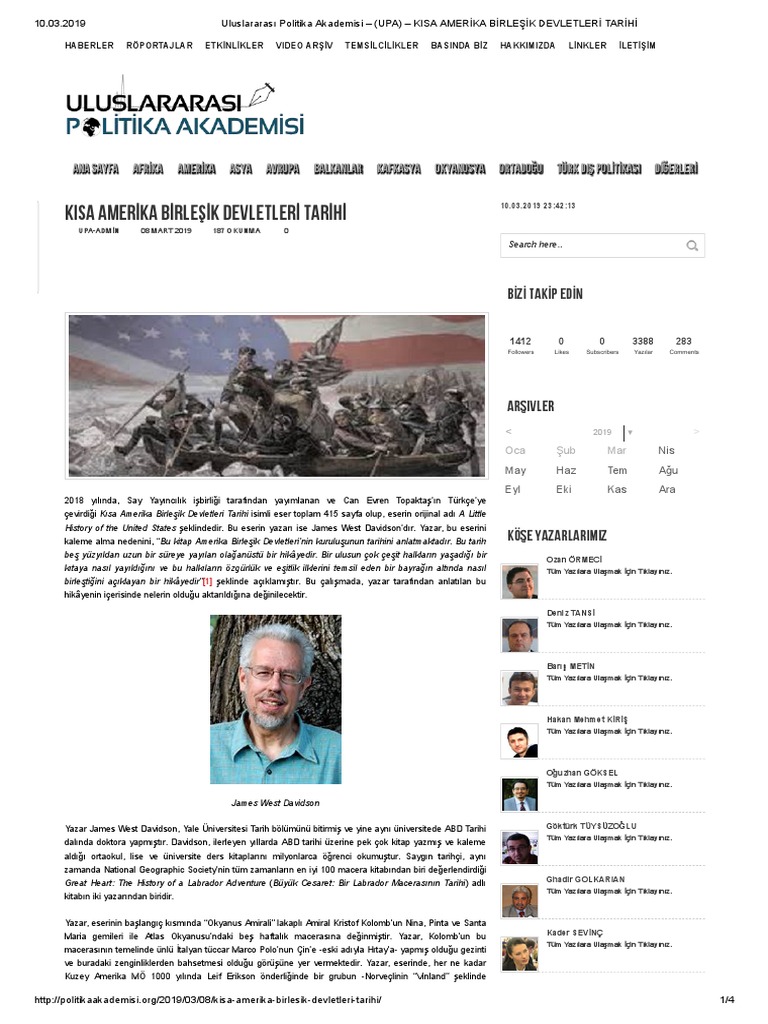 Kisa Amerika Birlesik Devletleri Tarihi | PDF