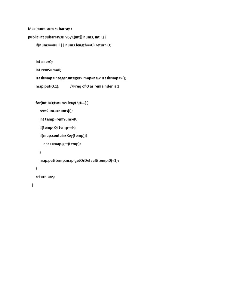 Maximum Sum Subarray | PDF