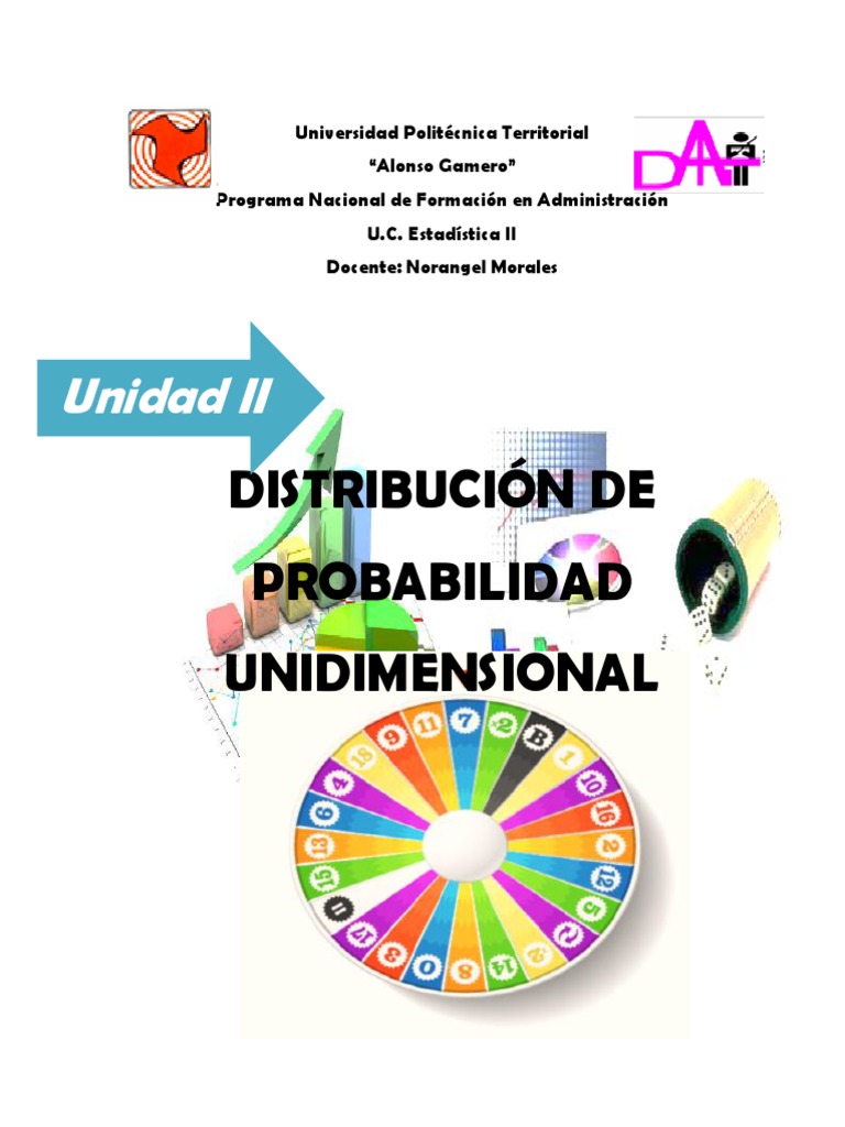 Distribución de Probabilidad Unidimensional | PDF | Variable aleatoria | Distribución de ...