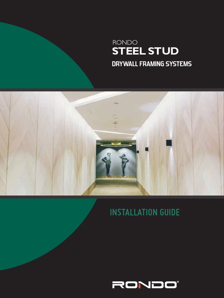 Steel Stud Installation Guide | PDF | Framing (Construction) | Wall